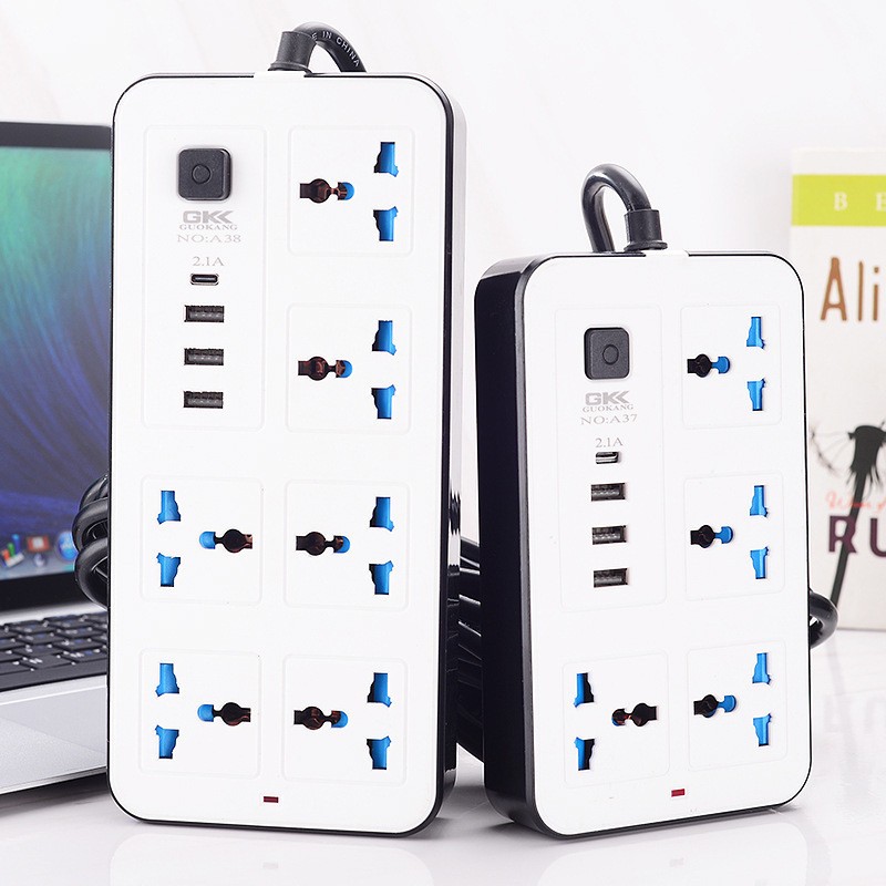 expansion socket 2M/5M 10A electrical socket 18 holes + 3 USB ports + 1 ...