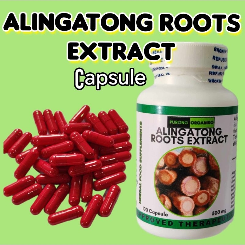 ALINGATONG ROOTS EXTRACT CAPSULES (100 CAPS. 500 mg) | Shopee Philippines