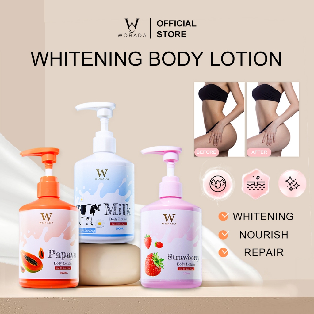 【FDA approved】WORADA Papaya Whitening Body Lotion 24-hour moisturizing ...