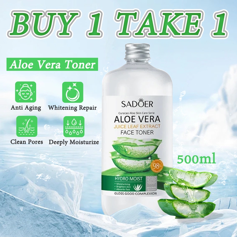 SADOER Aloe Vera Beauty Toner Gentle Hydrated Moisturized Intensive ...