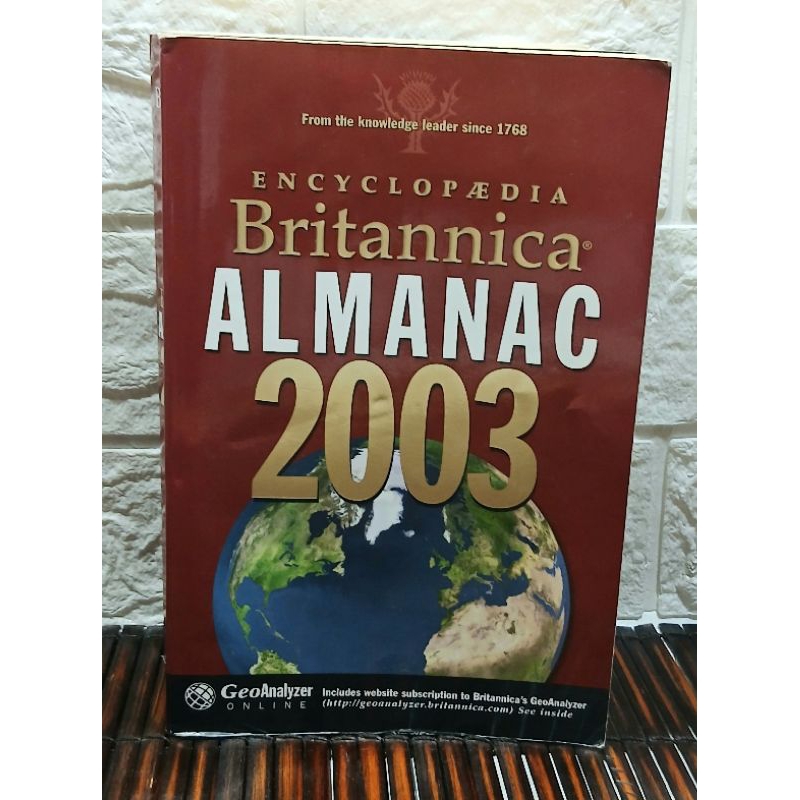 ENCYCLOPEDIA BRITANNICA ALMANAC 2003 FIRST EDITION VINTAGE REFERENCE ...