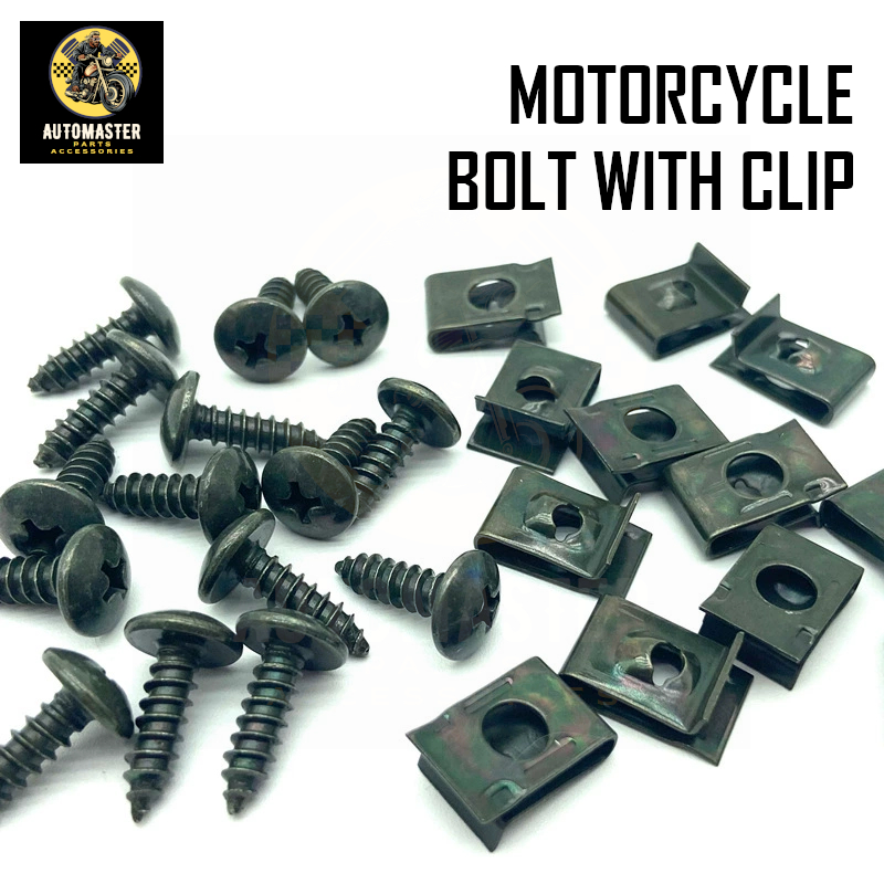 AUTOMASTER Motorcycle Car Body Bolt Body Clip Bolt Flarings Bolt With ...