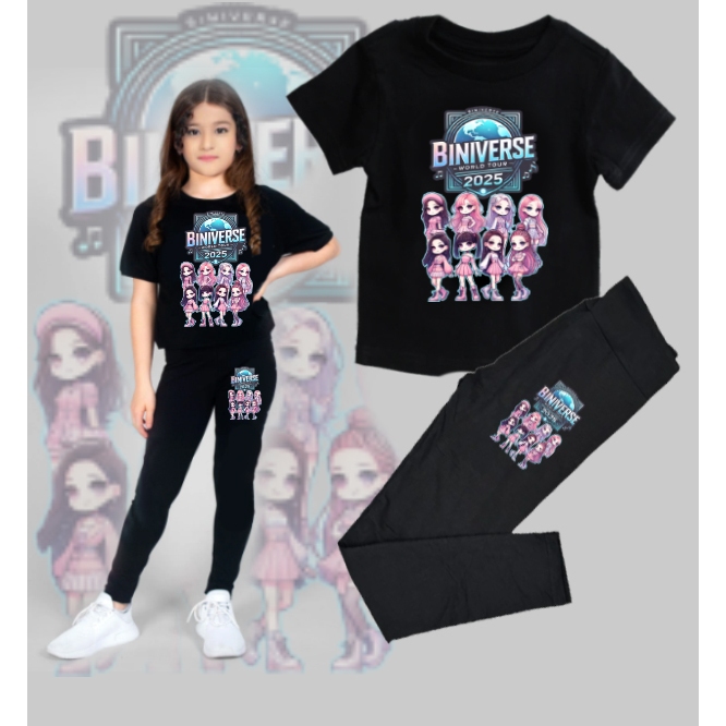 Bini Chibi Biniverse World Tour 2025 Kids Outfit OOTD (Ages 1-8 ...