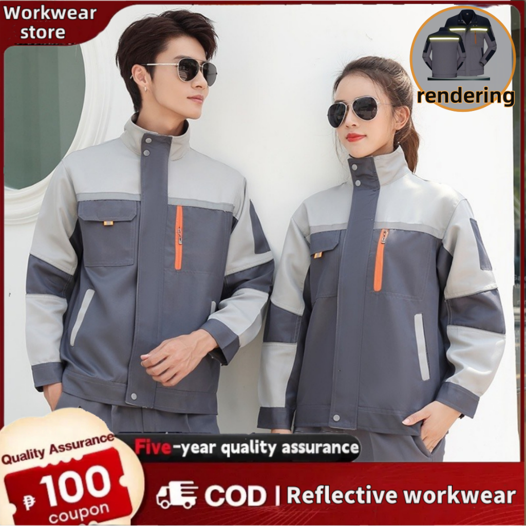Unisex PPE Safety Work Jacket Men Women tectionclothing Labor Reflector ...