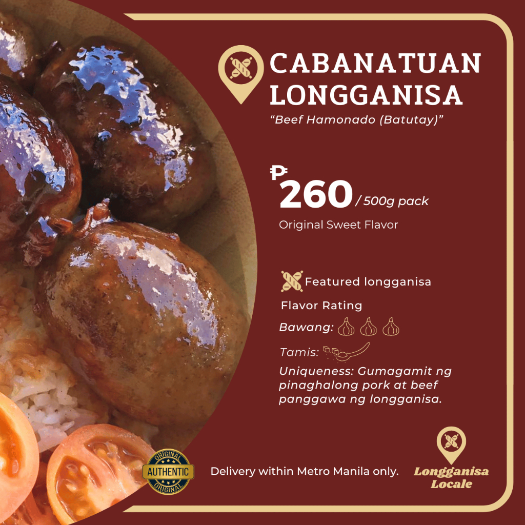 Cabanatuan Batutay Longganisa (Sweet) 500g | Shopee Philippines