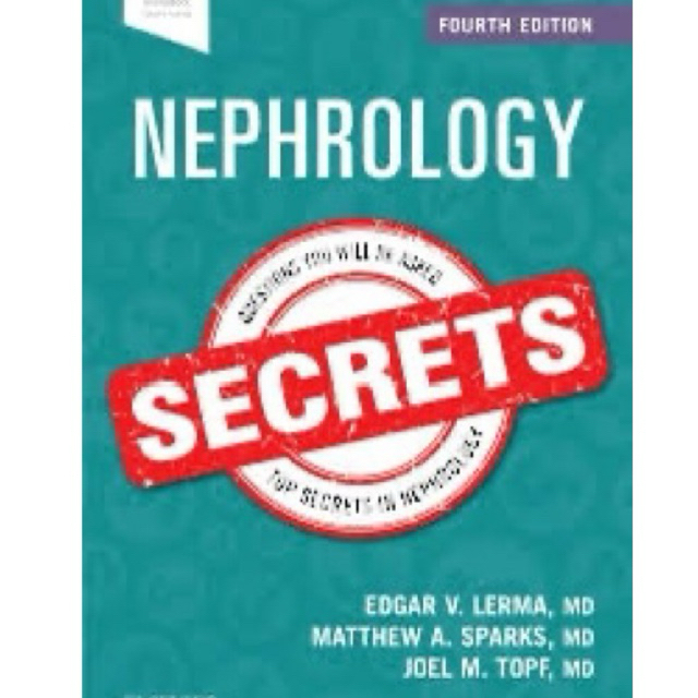 Nephrology Secrets 7th edition | Shopee Philippines