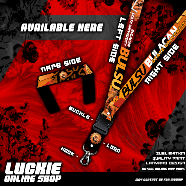 BulSU / Bulacan State University / ID Lace lanyard Design - Black ...
