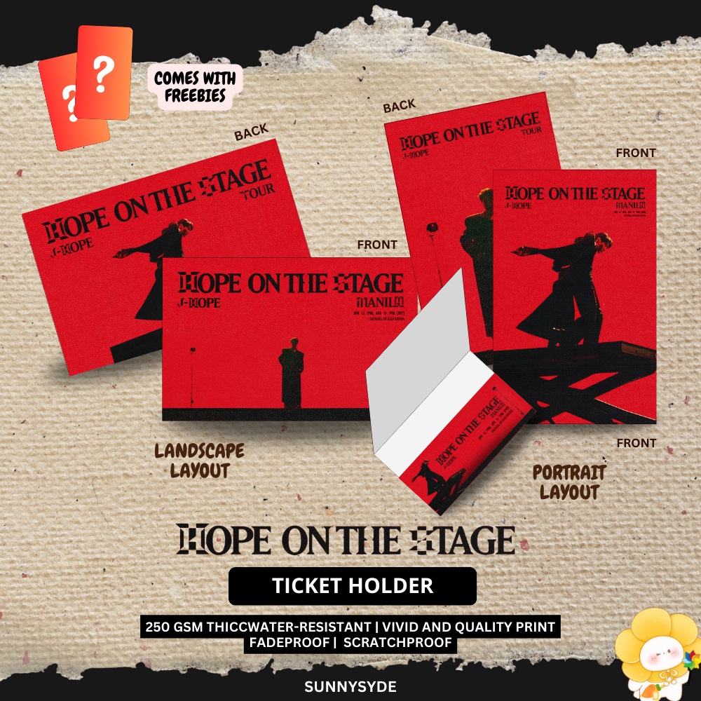 J-Hope Hope On The Stage in Manila Ticket Holder Envelope | Shopee ...