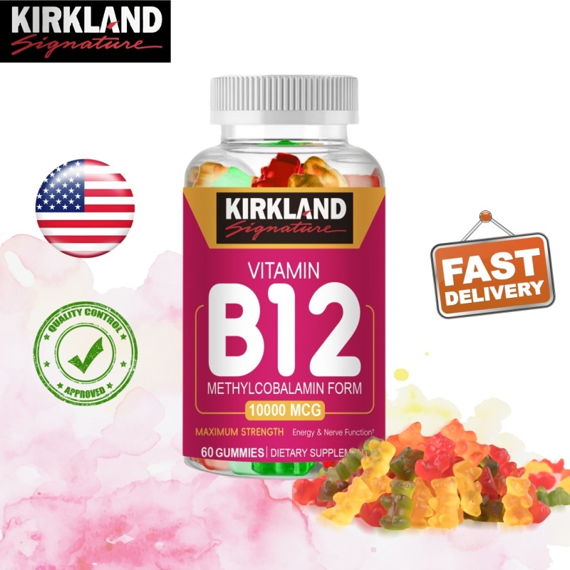 KIRKLAND Vitamin B12 Gummies promote red blood cell production and ...