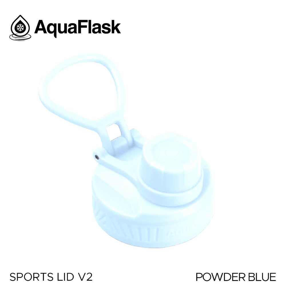 AquaFlask Powder Blue Sports Lid V2 Cap Fits for 14,18,22,32,40,64oz ...