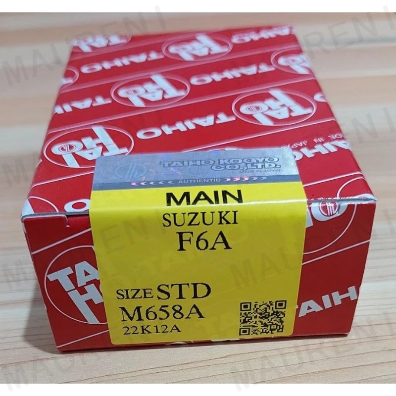 MAIN BEARING SUZUKI MULTICAB F6A SIZE STD TAIHO JAPAN | Shopee Philippines