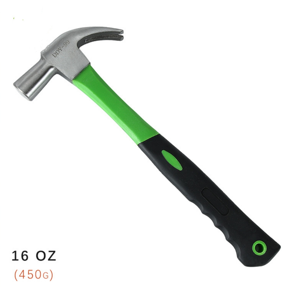 Heavy Duty Claw Hammer Wood Handle/Rubber Handle 16 oz 450 g Hardened ...