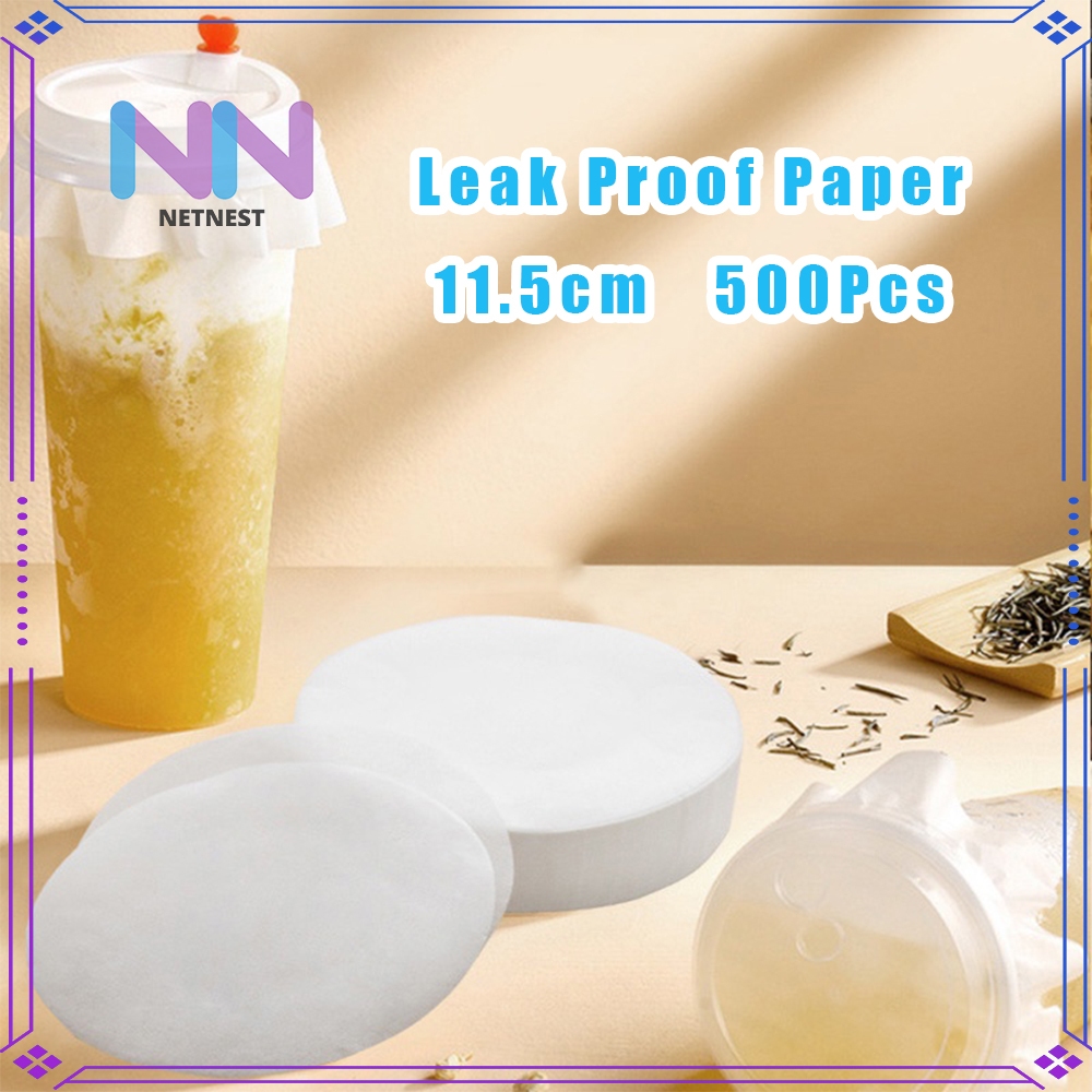 Disposable Paper Round Shape 4.5 Inch Coffee Milk Tea sealing paper ...