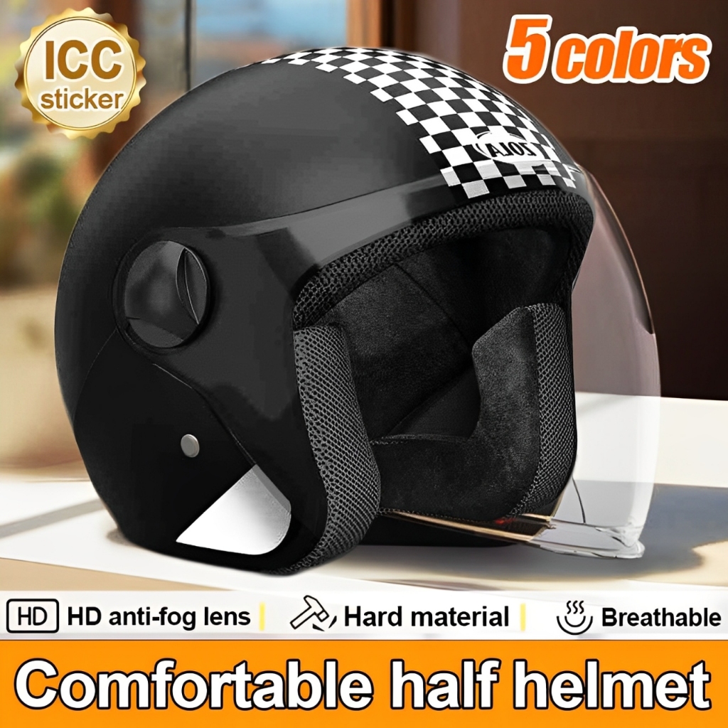 Fast shipping Half Open Face Helmet Motorcycle and Bicycle General ...