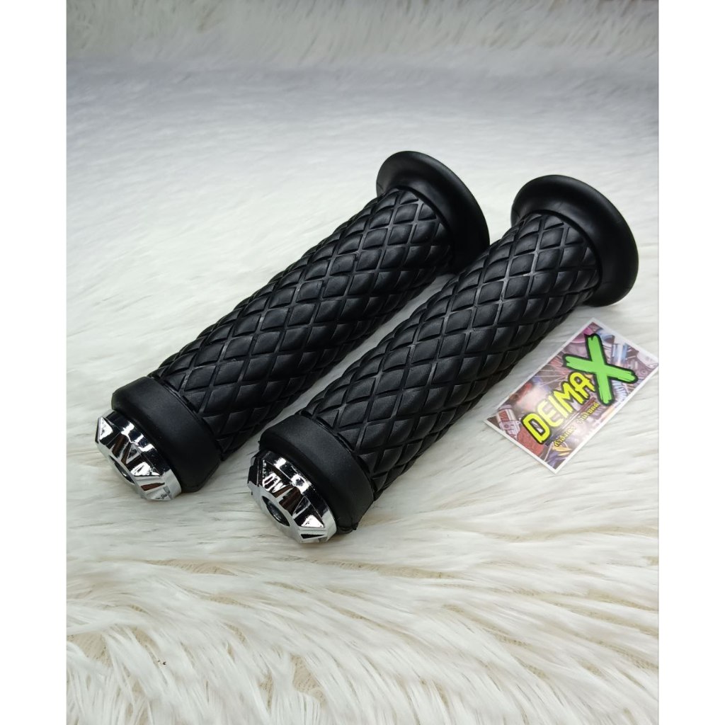 Pair Motorcycle Handle Grips with Enhanced Grip and Comfort, Diamond ...
