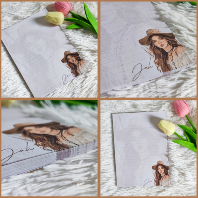 Personalized Notepads Boho Girls - Aesthetic and Minimal Notepad with ...