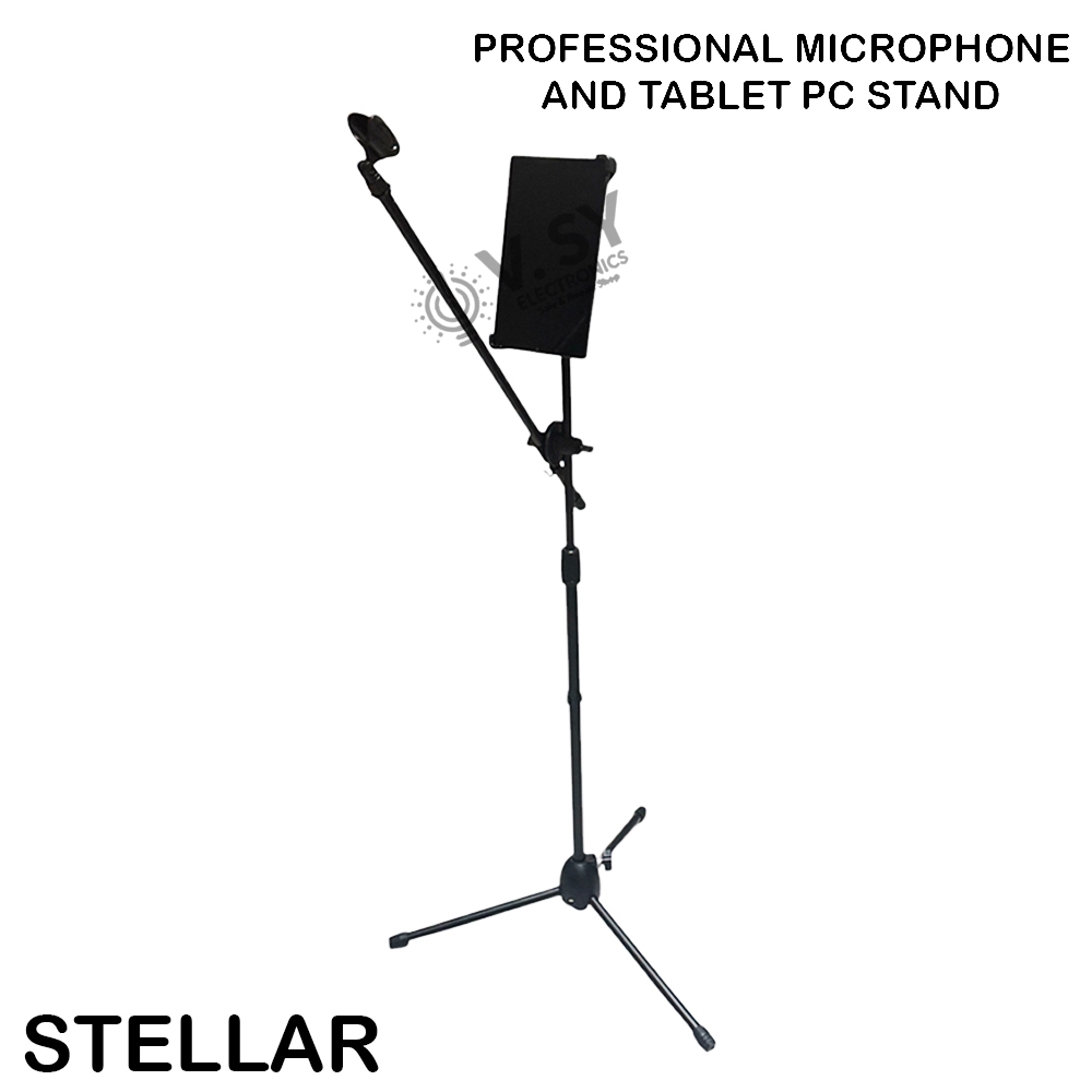 STELLAR MGS-22TB Professional Microphone and Tablet Stand | Shopee ...