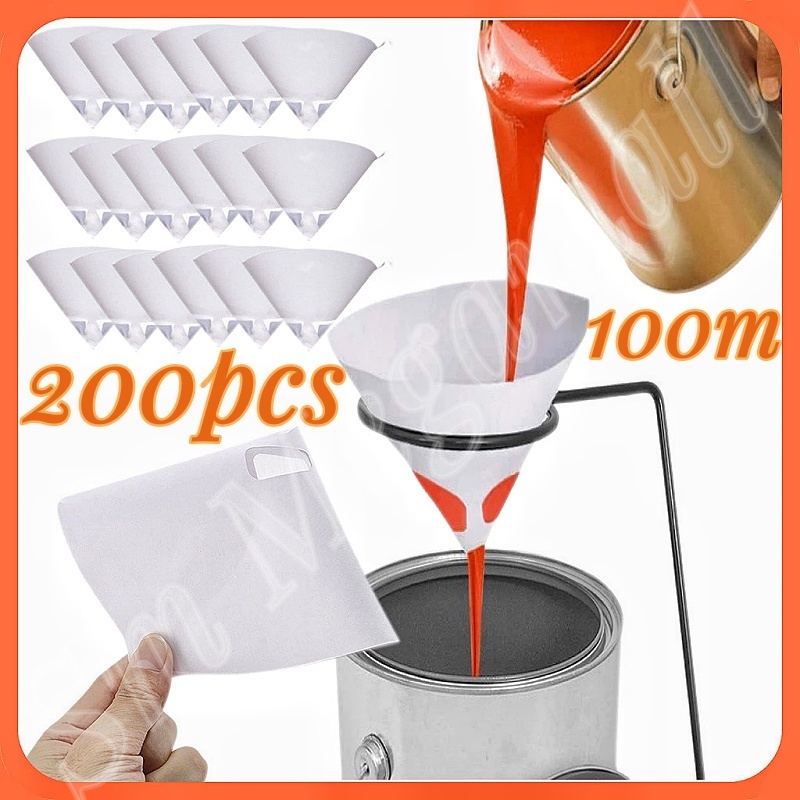 200pcs Paint Strainer Filter/Disposable Paint Filter Paper/Paint Spray ...