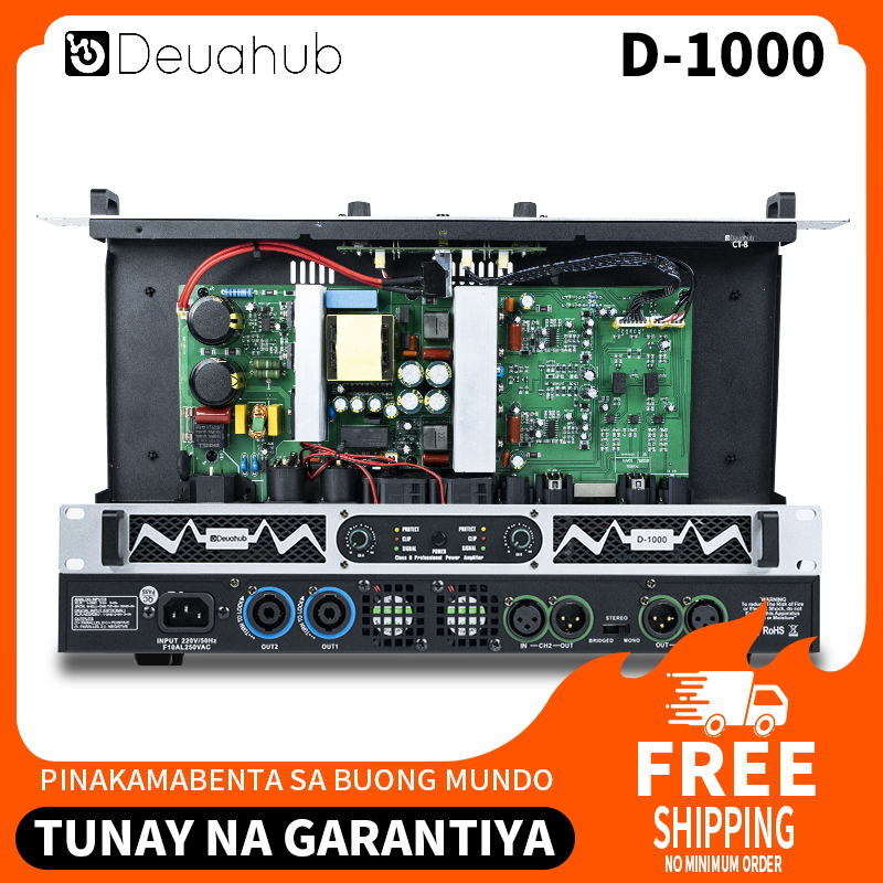 Deuahub audio amplifier CA propesyonal Digital Amplifier 550 Watts 2 ...