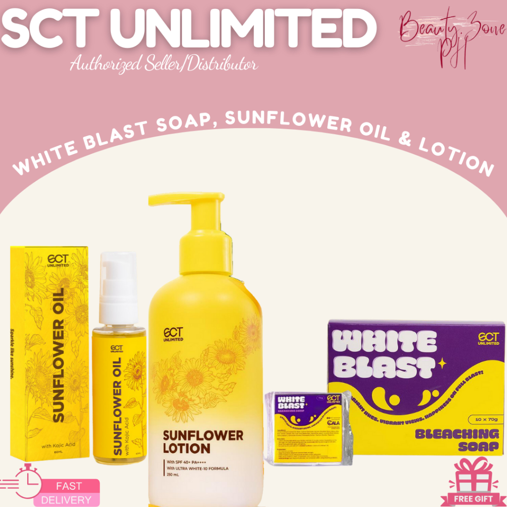 SCT Unlimited White Blast Bleaching Soap 10x70g/Sunflower oil & Lotion ...