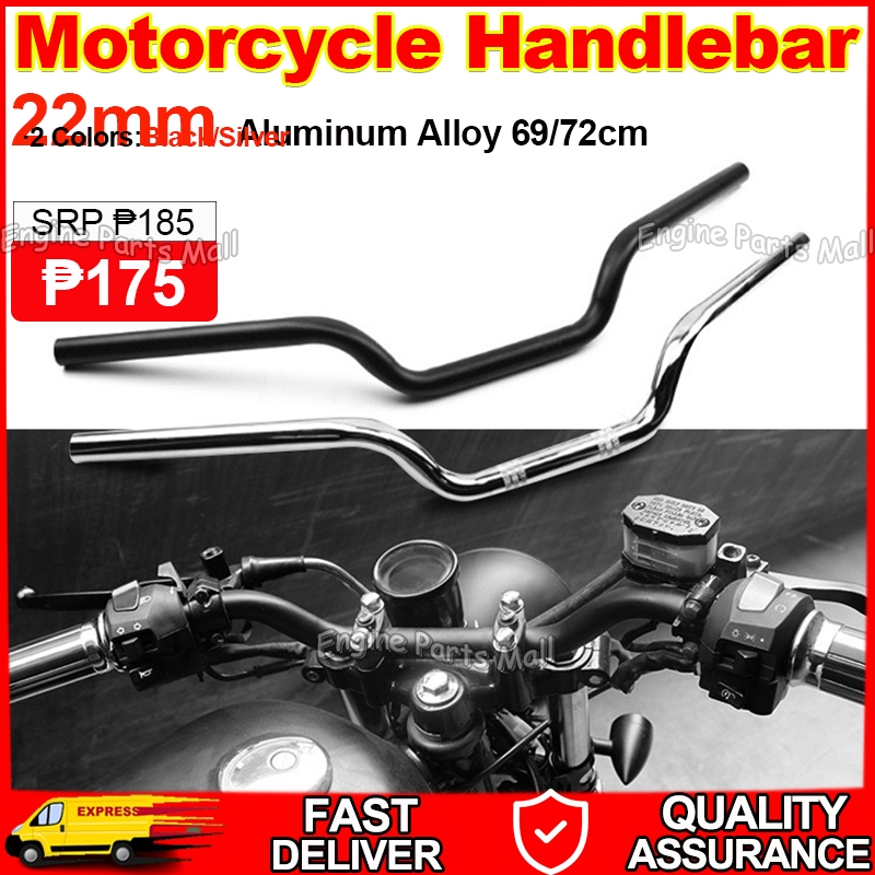 22mm 7/8" Universal Aluminium Motorcycle Handlebar Mid Low Rise Bar For ...