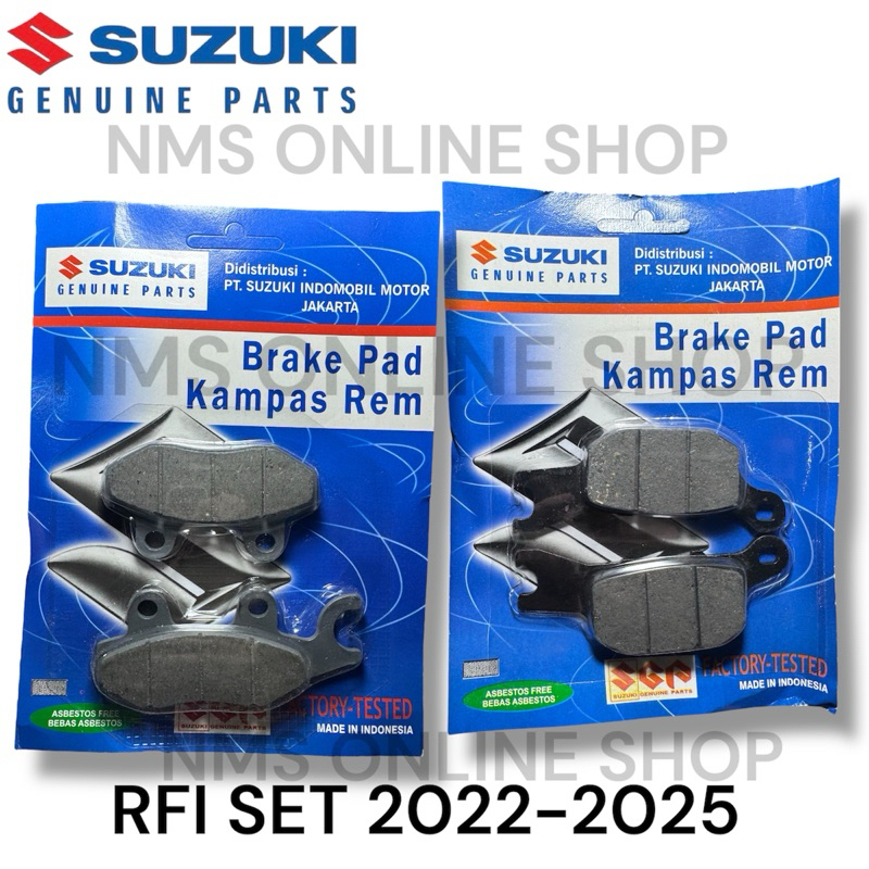 Suzuki Raider 150 fi / satria Fu 150 Fi New brakepad front rear ...