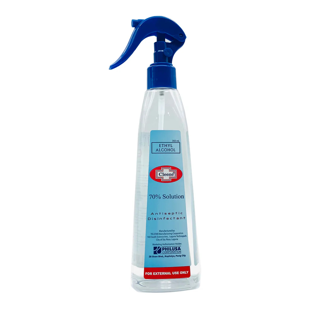 Cleene Alcohol Ethyl Spray Bottle 350ml x 2 | Shopee Philippines