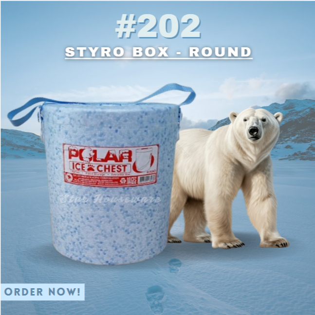 (ROUND) STYROBOX / STYRO BOX / PICNIC BOX ICE CHEST / ICE BOX / COOLER ...