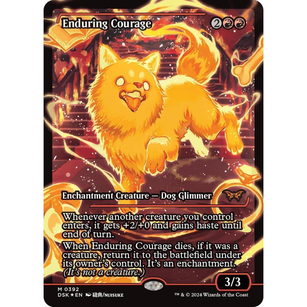 Enduring Courage (Showcase) - Duskmourn: House of Horror (DSK) | Shopee ...