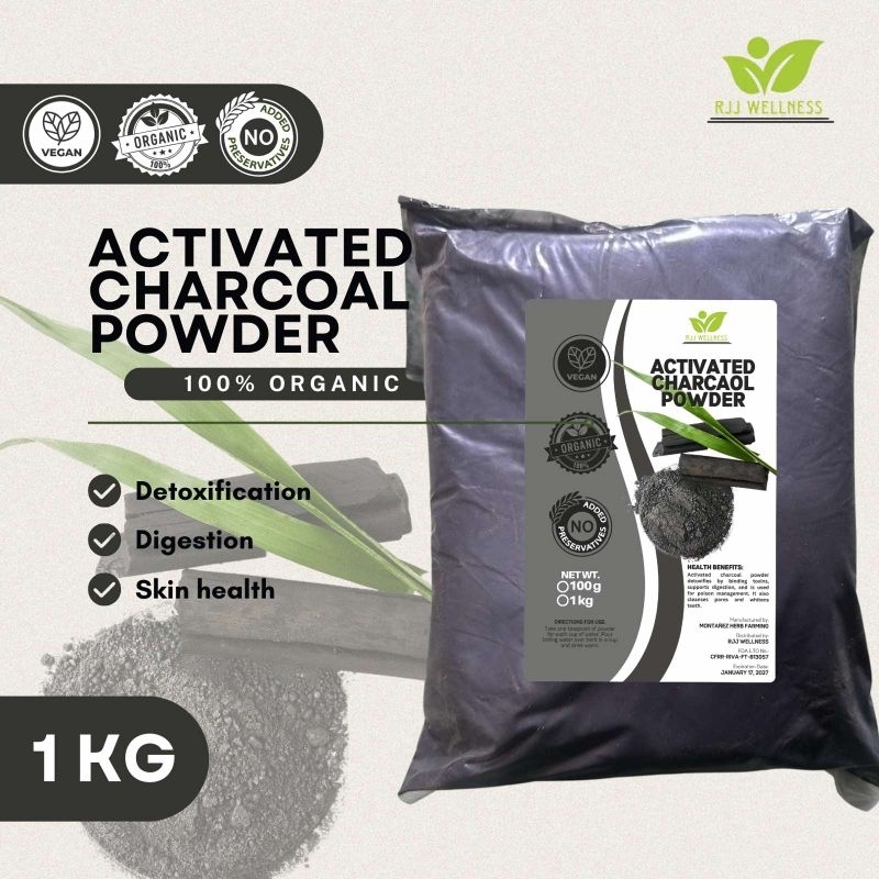 Organic Activated Charcoal 500g, 1kilo | Shopee Philippines