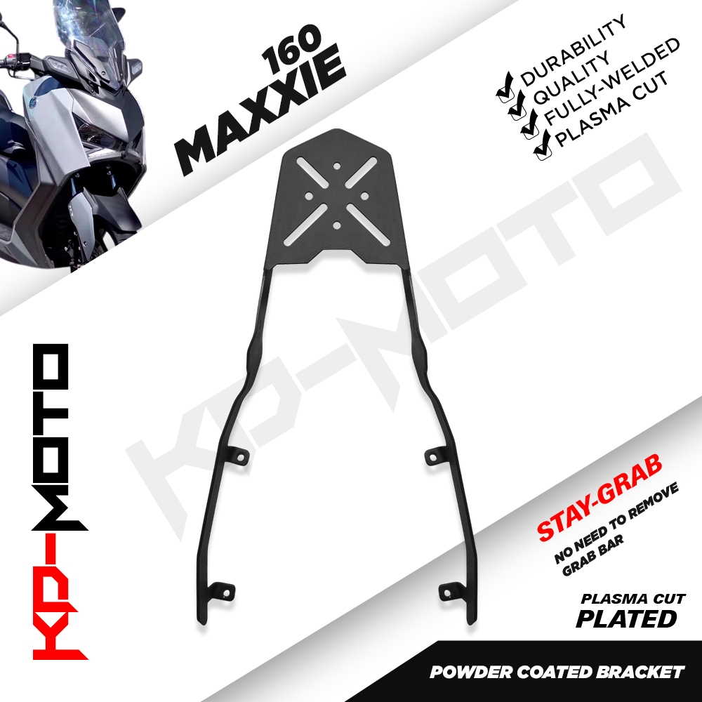 BRISTOL MAXXIE 160 STAY GRAB/POWERRACK/TOPBOX BRACKET/BLACK POWDER ...