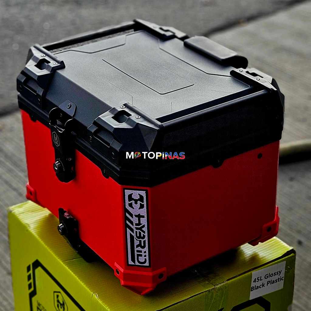 HYBRID ABS Hard Plastic Topbox 45 Liters Version 3 | Shopee Philippines