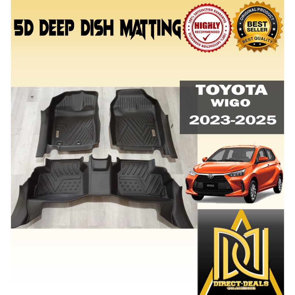 Toyota Wigo 2023 upto 2025 5D Deepdish Matting Version 2 | Shopee ...