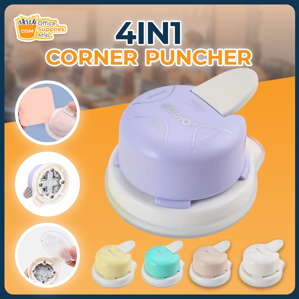 KW-TRIO 4 in 1 Corner Puncher DIY Multi-functional Round Cutter Corner ...