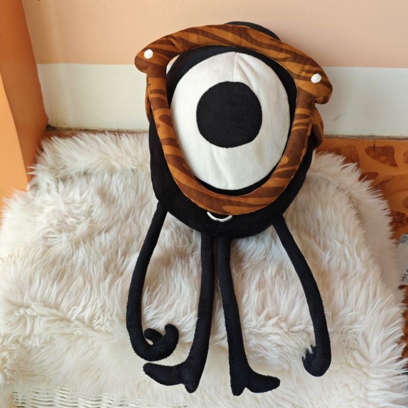 Fornyad One-Eye Dot Monster Glasses plush black stuffed soft toy ...