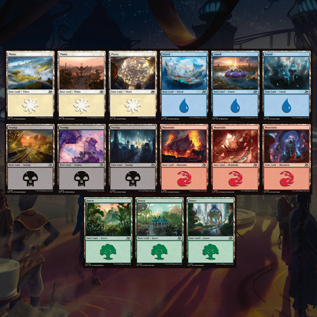 MTG Aetherdrift (DFT) - Basic Lands - Plains, Island, Swamp, Mountain ...
