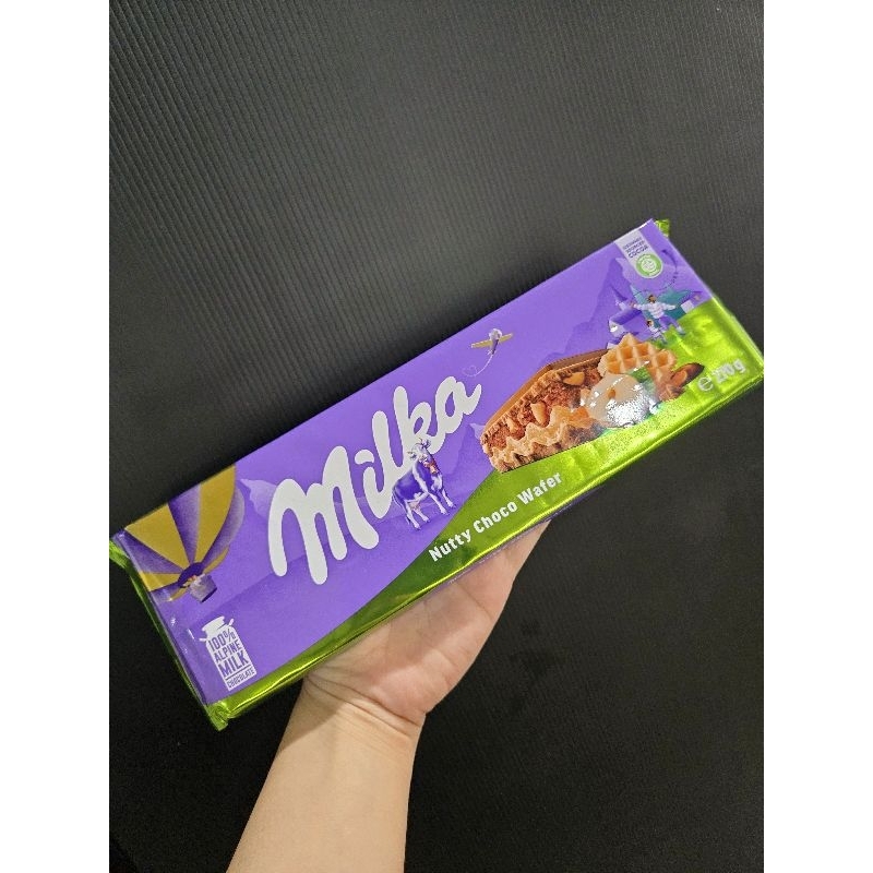 Milka Nutty Choco Wafer (big bar) from Germany | Shopee Philippines