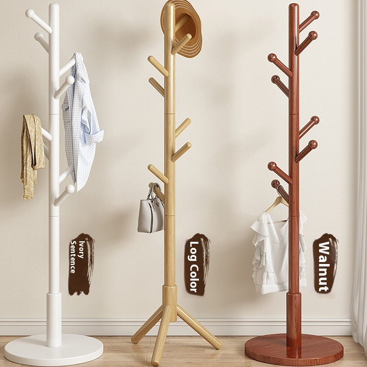 Coat Rack Wood Metal Coat Hanger Tree Shape Hangers Rack Drying bedroom ...