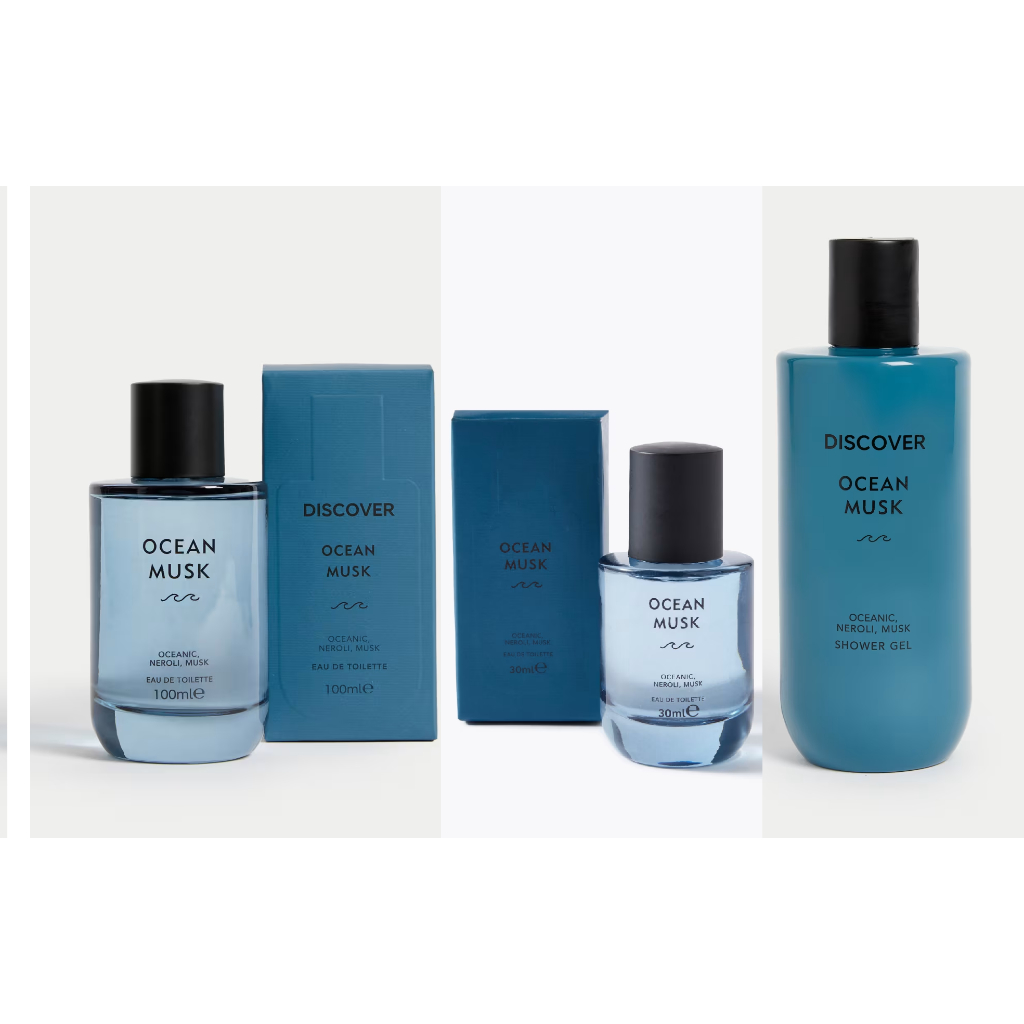 Marks & Spencer Ocean Musk Eau De Toilette 30 / 100ml / Shower Gel | Shopee Philippines