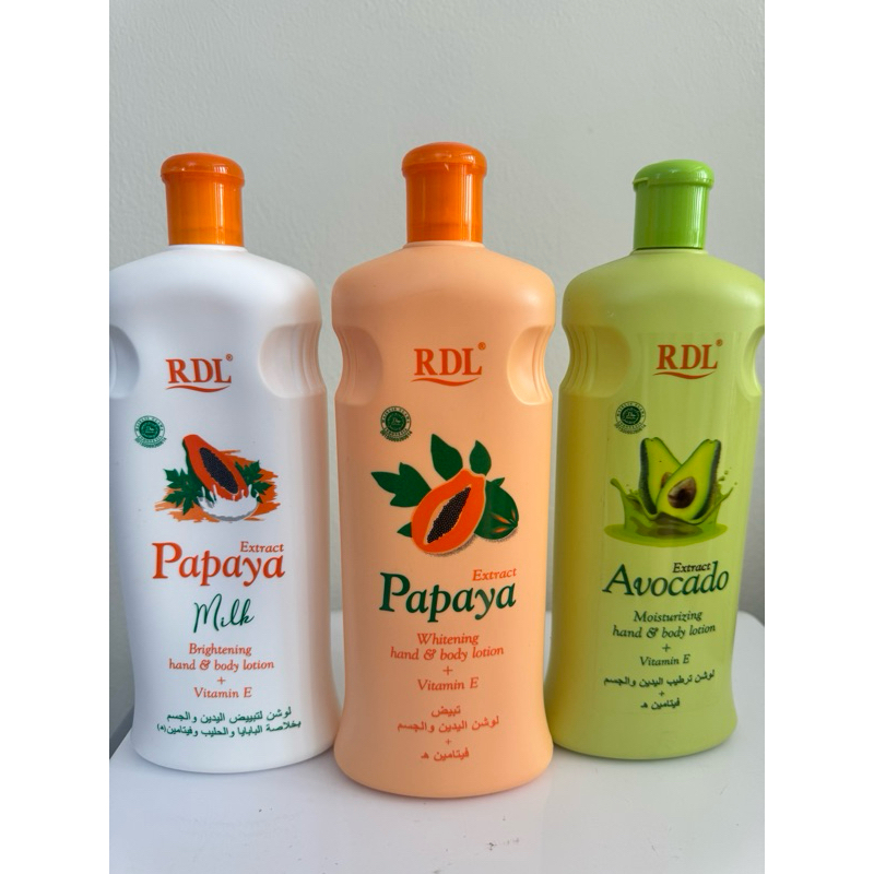 RDL Papaya Whitening Lotion 600ml | Shopee Philippines