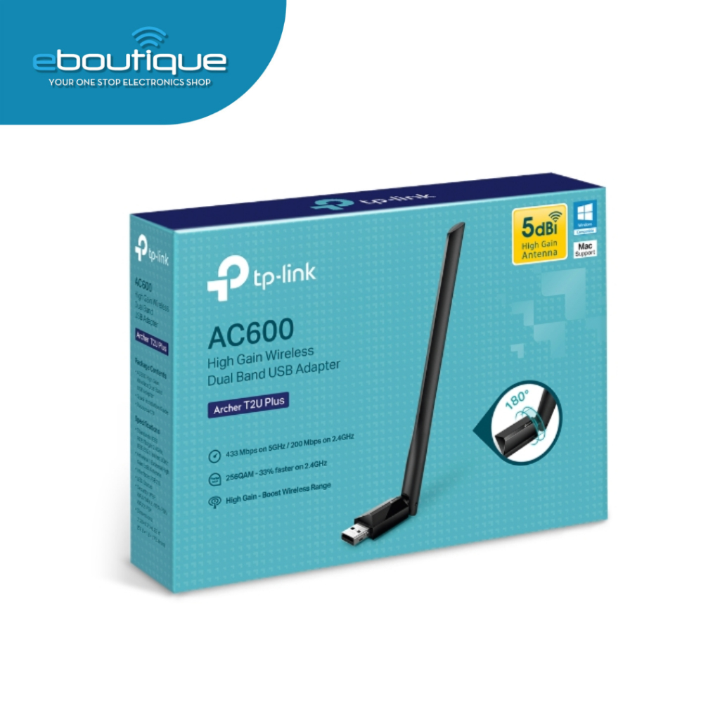 Tp Link T2u Plus Wifi Dual Band Usb Adapter Shopee Philippines