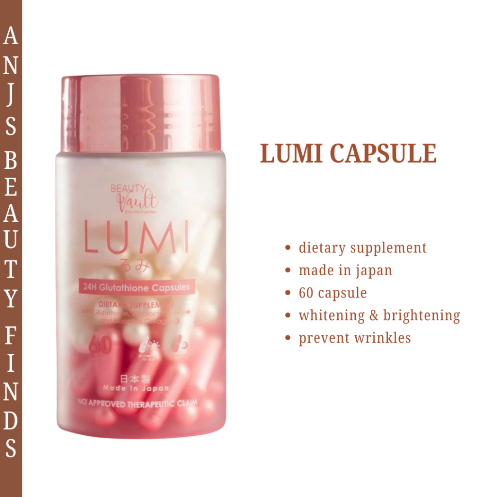 Lumi Glutathione Capsule 60 Capsule Prevent Wrinkles Collagen Sunblock ...