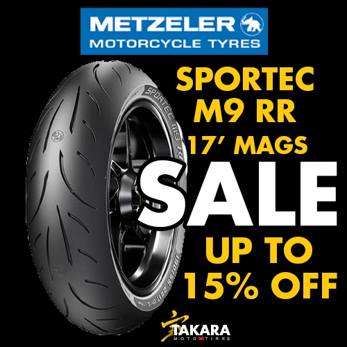 METZELER TIRE SPORTEC M9 RR by TAKARA (FREE TIRES SEALANT, PITO ...