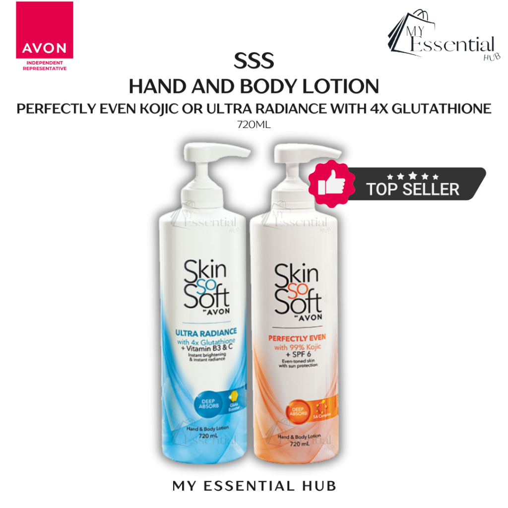 AVON SSS Skin So Soft Ultra Radiance with 4x Glutathione or 99% Kojic ...