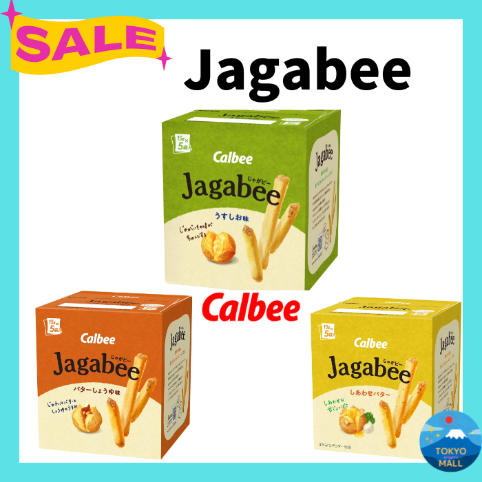 Calbee Jagabee Potato Stick 3Fiaver(Salt,Butter soy sauce,Honey butter)38g 75g[direkt frim Japan ...