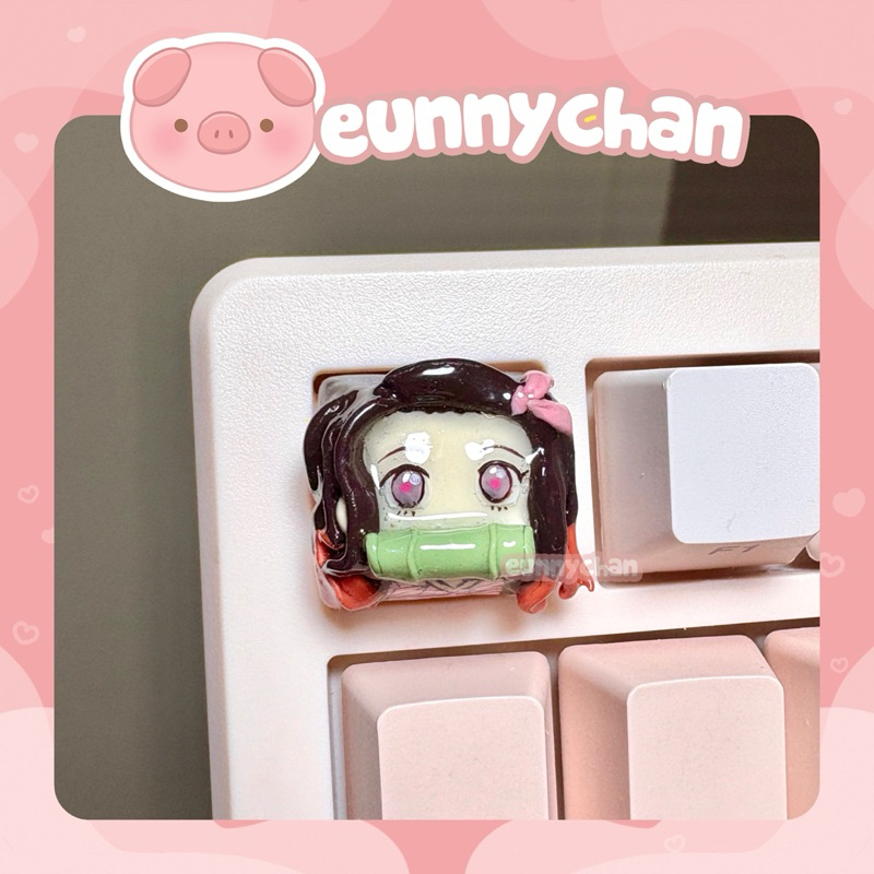 Demon Slayer Kimetsu no Yaiba Nezuko Handmade Artisan Keycap by ...