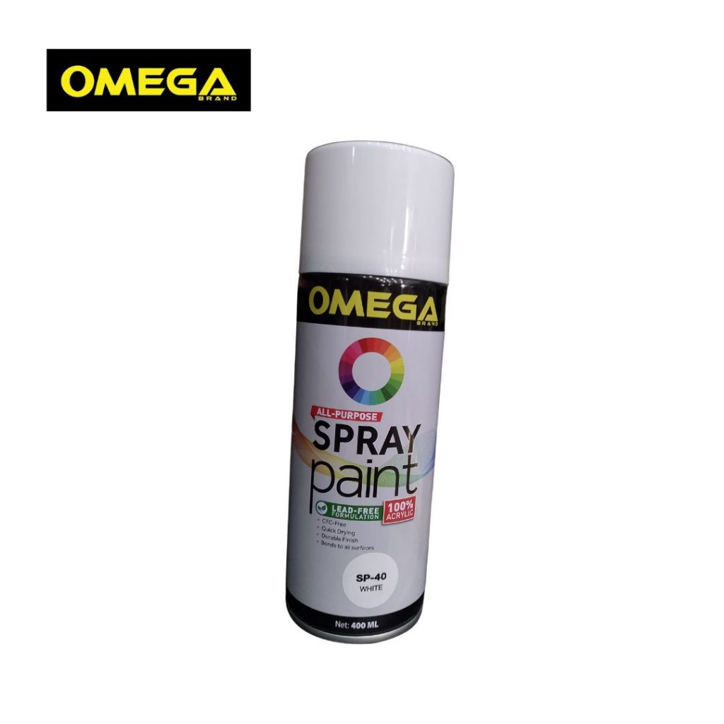 OMEGA All-Purpose Spray Paint White | SP-40 | Shopee Philippines