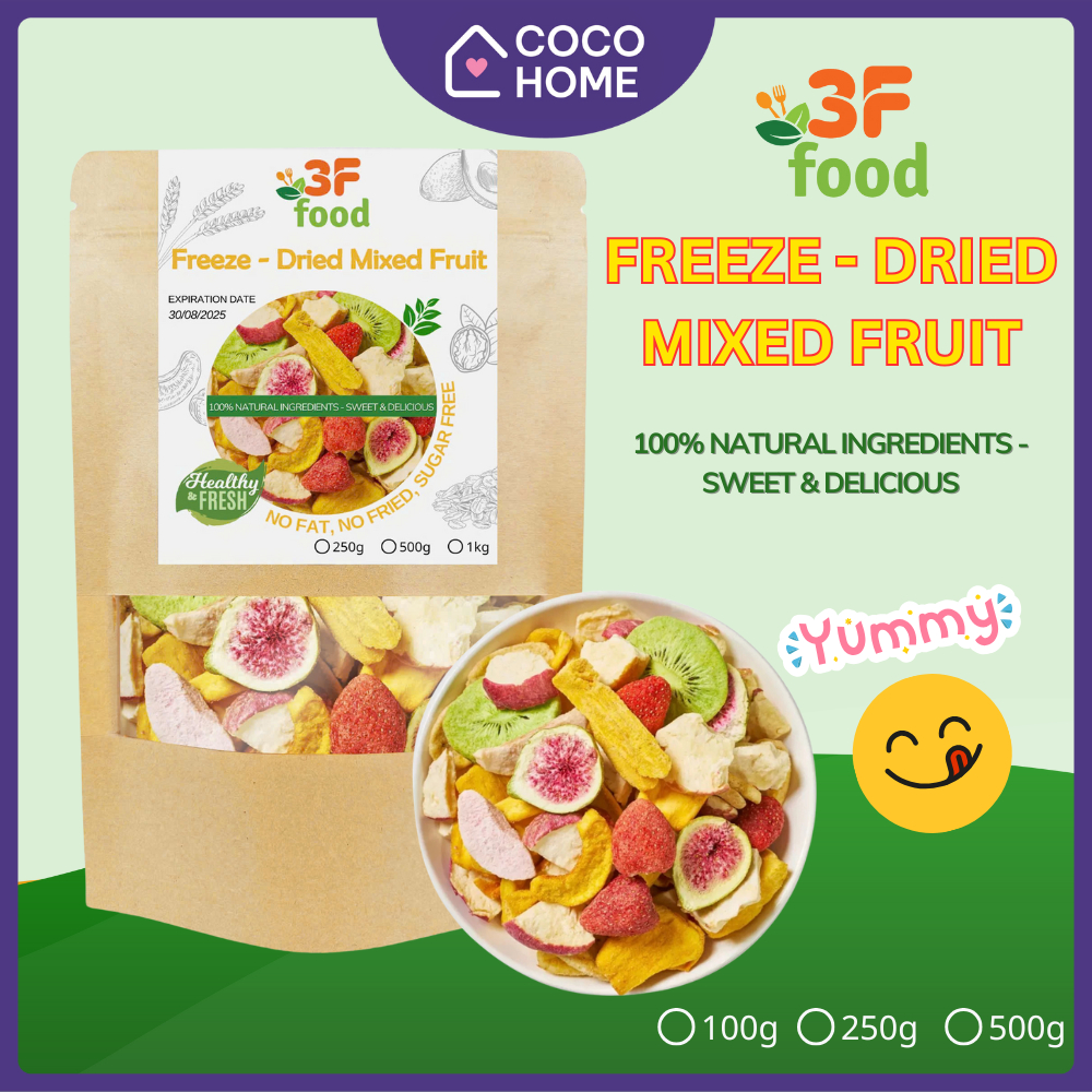 READY/ Freeze Dried Mixed Fruit 3F FOOD Tropical Mixed Dried Fruits ...
