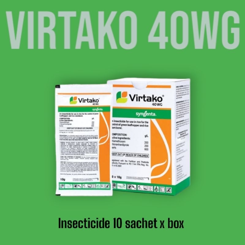 VIRTAKO 40WG Syngenta (10X10grams) | Shopee Philippines