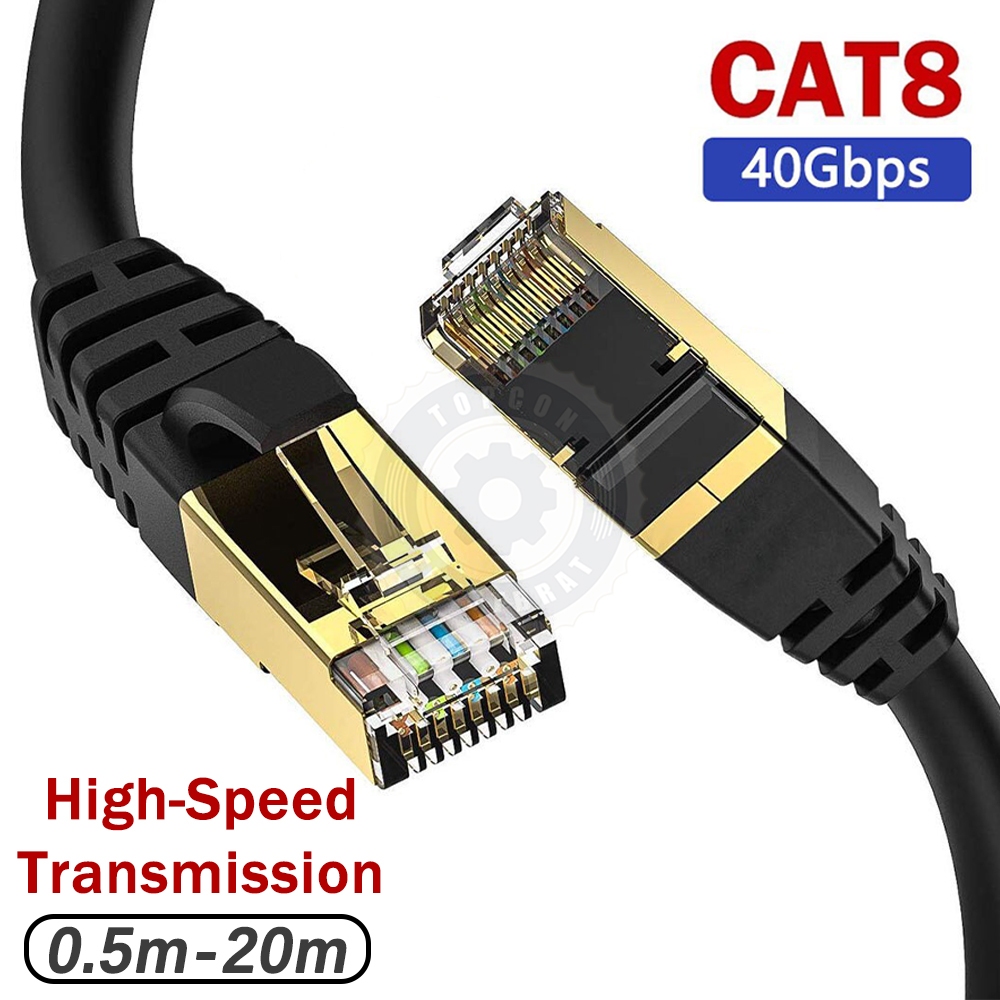 Network Internet Cable Ethernet Cable Heavy Duty High Speed Cat 8 26awg ...